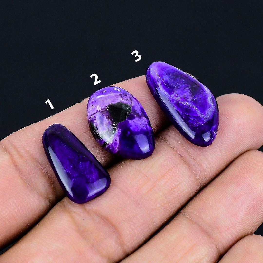 14.55 Cts Natural Sugilite Smooth Fancy Cabochon Gemstone Spiritual ...