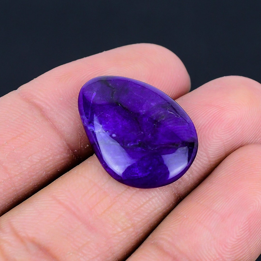 16.85 Cts Cabochon Cut Sugilite Gemstone, Sugilite Cabochon, Natural ...