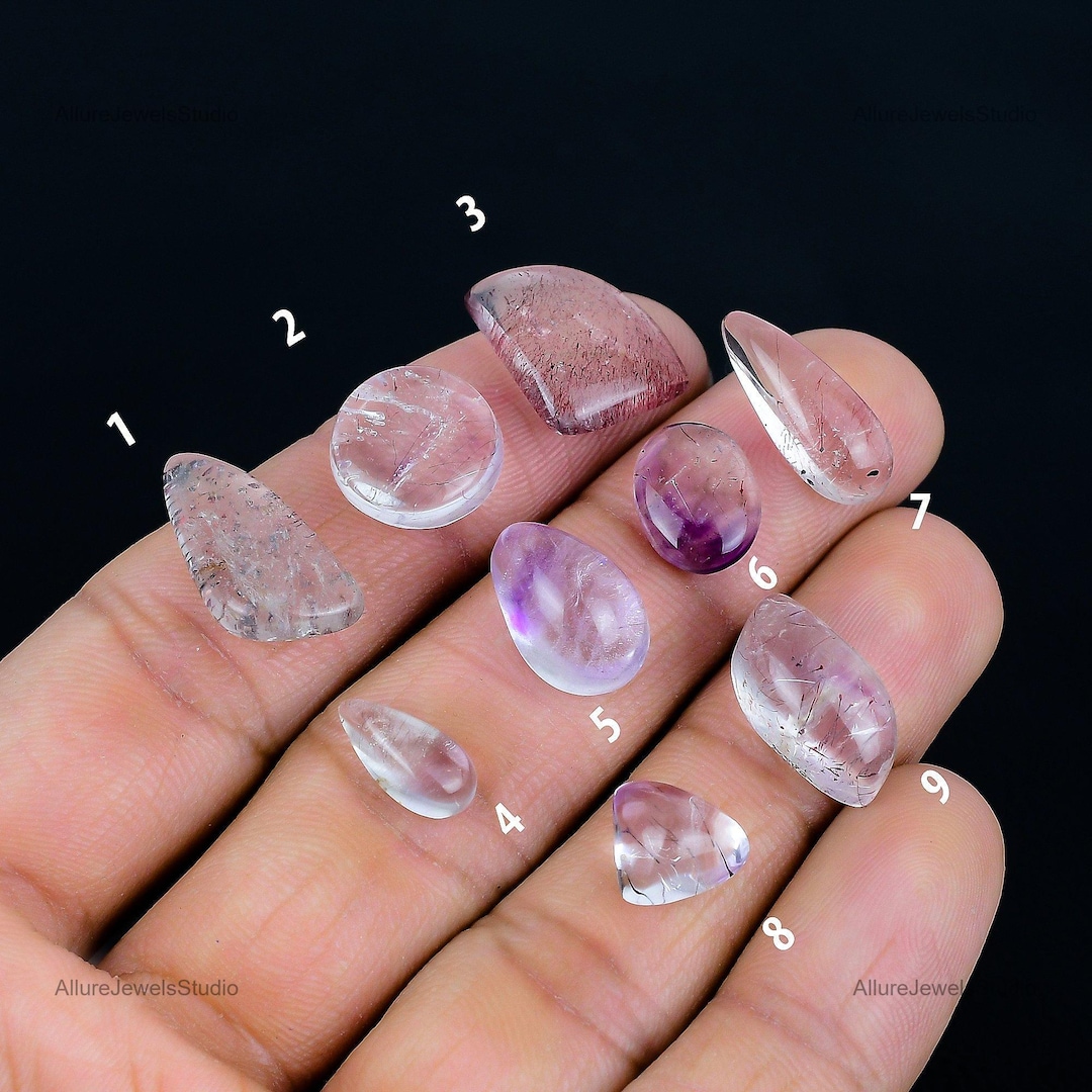 Super Seven Cabochon- Natural Super Seven Gemstone - High Quality Super ...