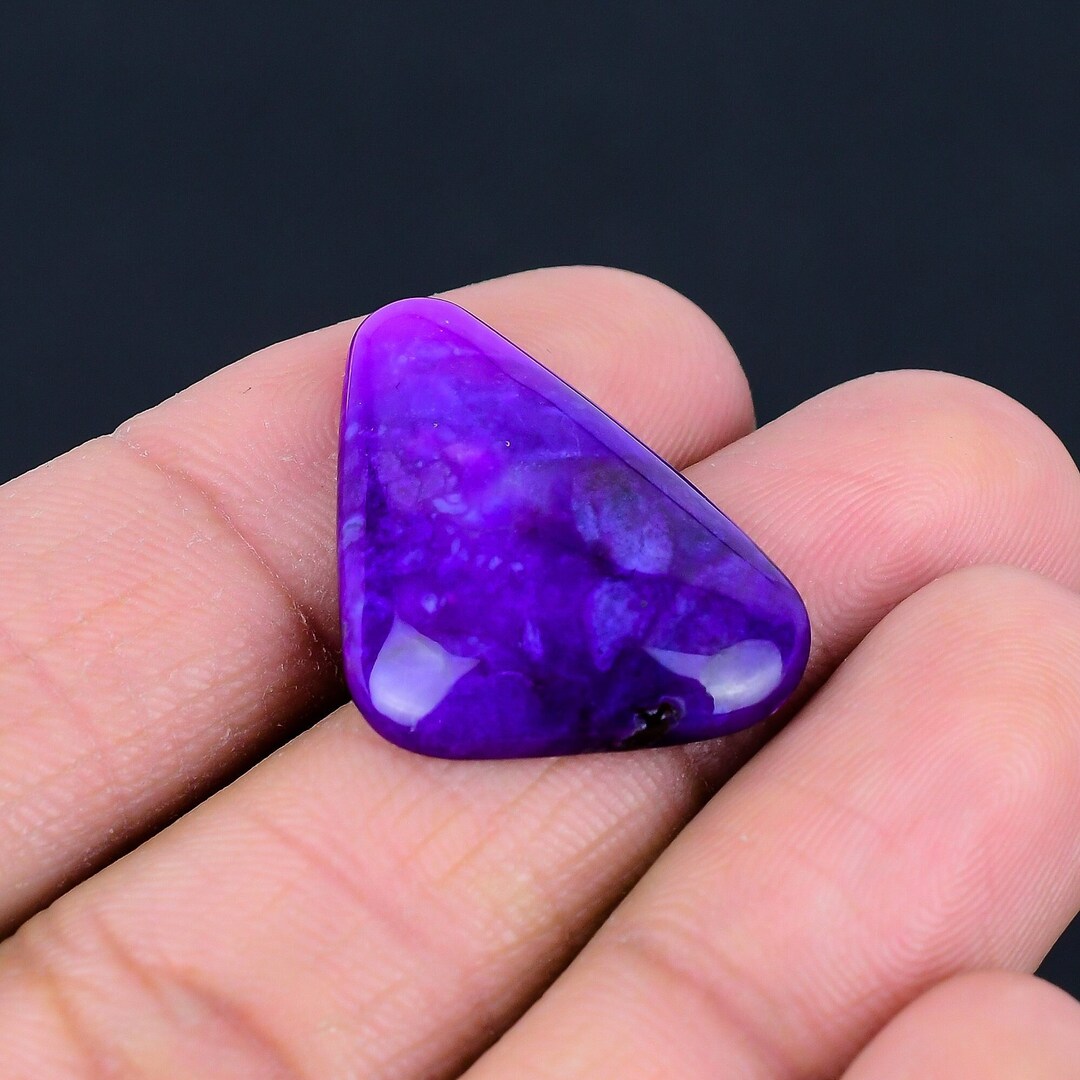 20.45 Cts Natural Blue Sugilite Cabochon Gemstone Fancy Shape Sugilite ...