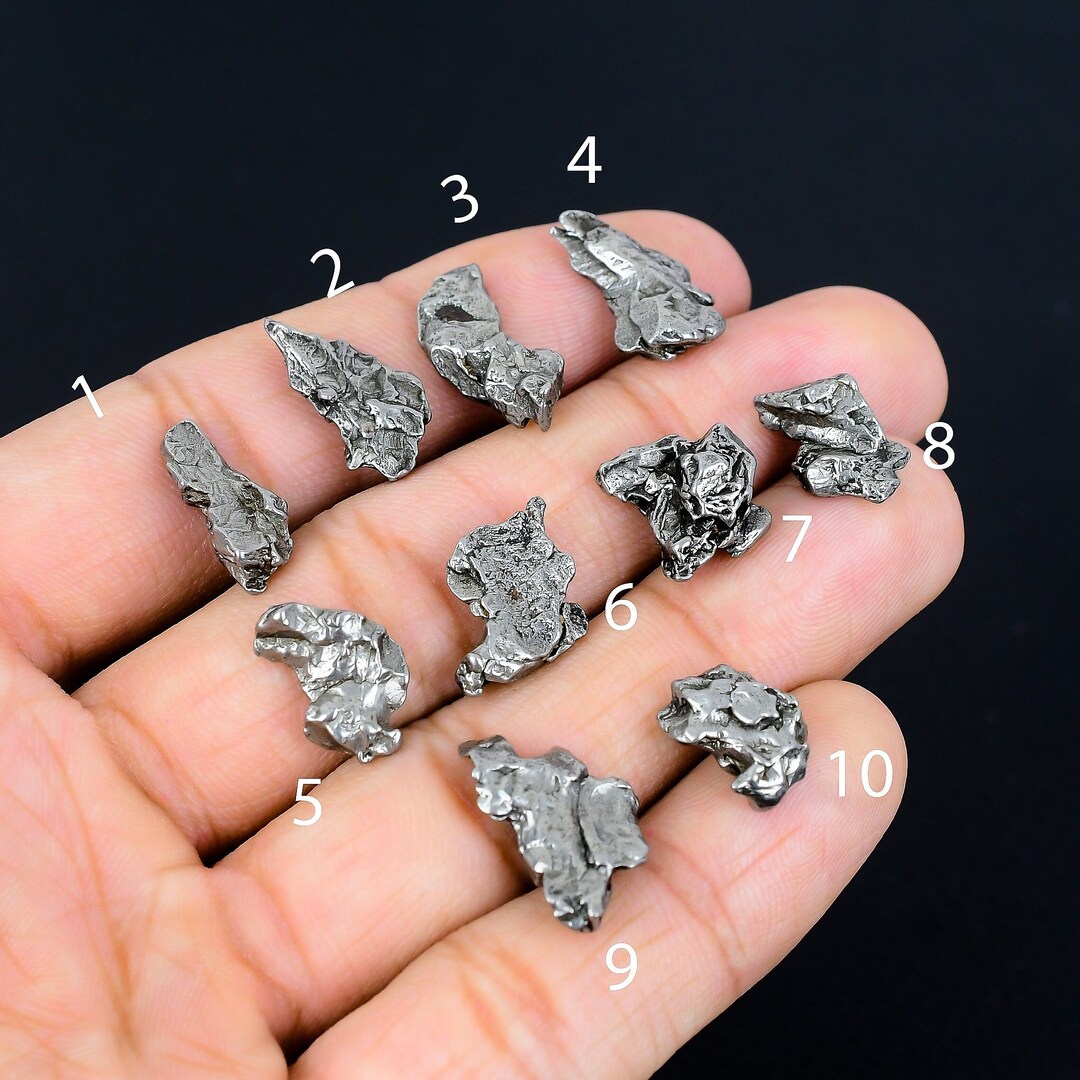 Unheated Silver Meteorite Gemstone Natural 12.25 Cts Meteorite Rough ...