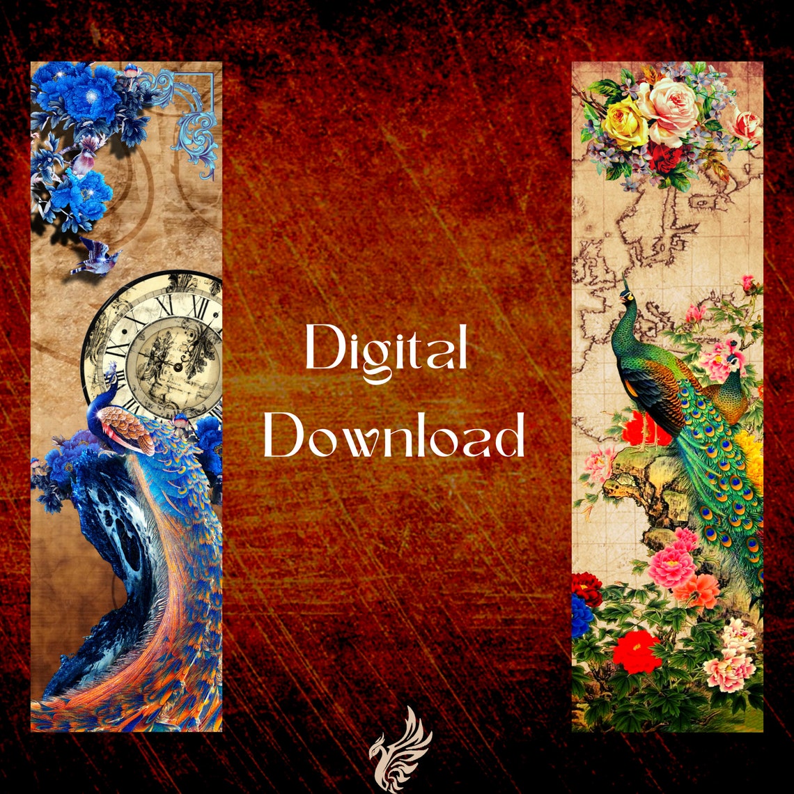 Vintage Bookmark Bundle, Digital Download, Instant Download, Vintage ...