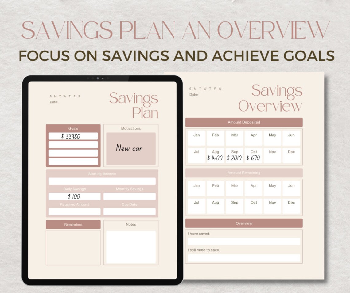 DIGITAL BUDGET PLANNER Goodnotes Planner iPad Budget - Etsy