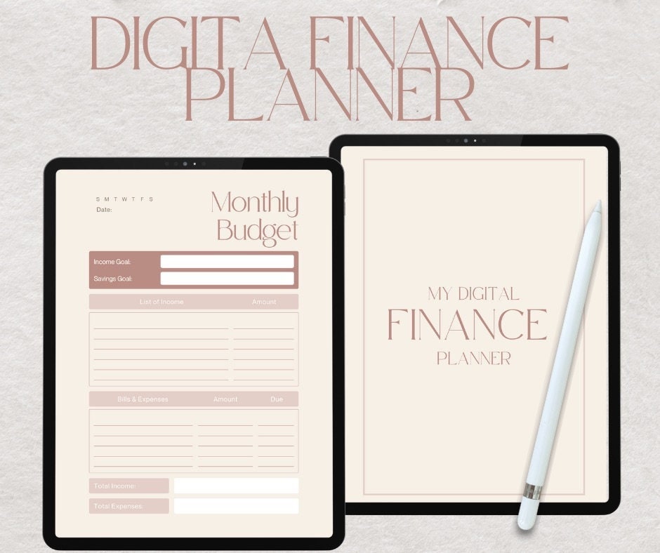 DIGITAL BUDGET PLANNER Goodnotes Planner iPad Budget - Etsy