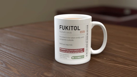 Fukitol Prescription Medicine Mug - Etsy UK