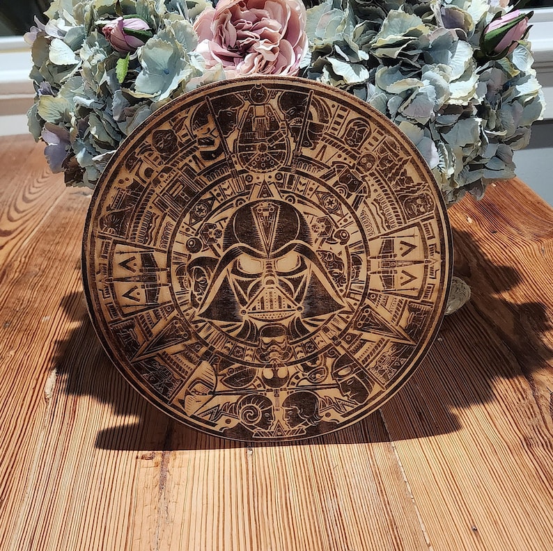 Laser Engraved Wall Art for Star Wars Fans Star Wars Aztec - Etsy