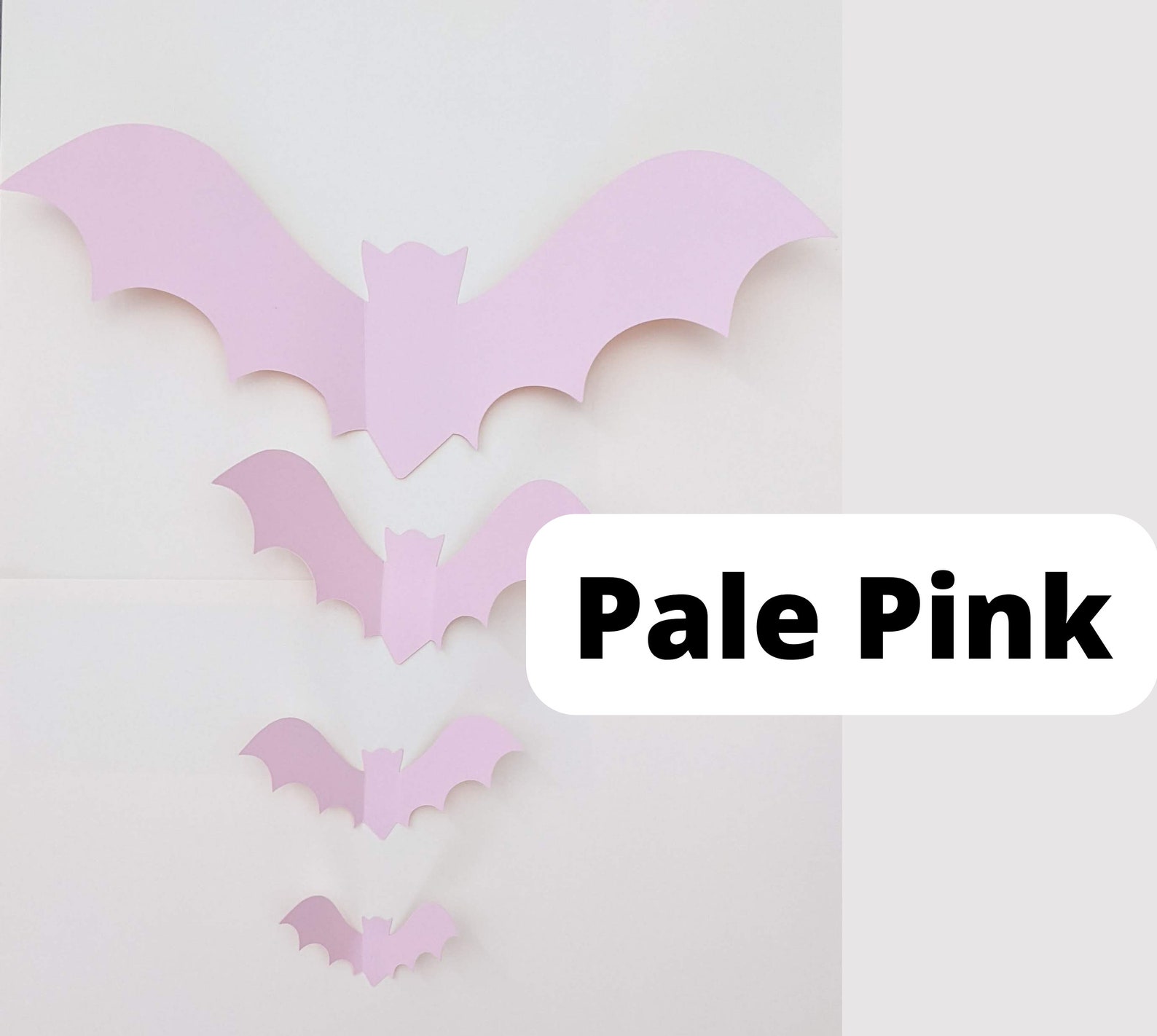 Pink Bats for Wall Blush and Black Halloween 3D Bats Pink - Etsy