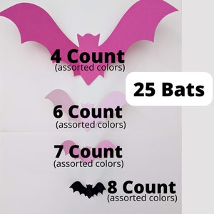 Pink Halloween Decor, Pink Bats, Black Bats for Wall, Halloween Party ...