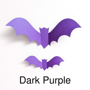 3D Purple Halloween Bats: DIY Lilac & Black Wall Decor - Etsy