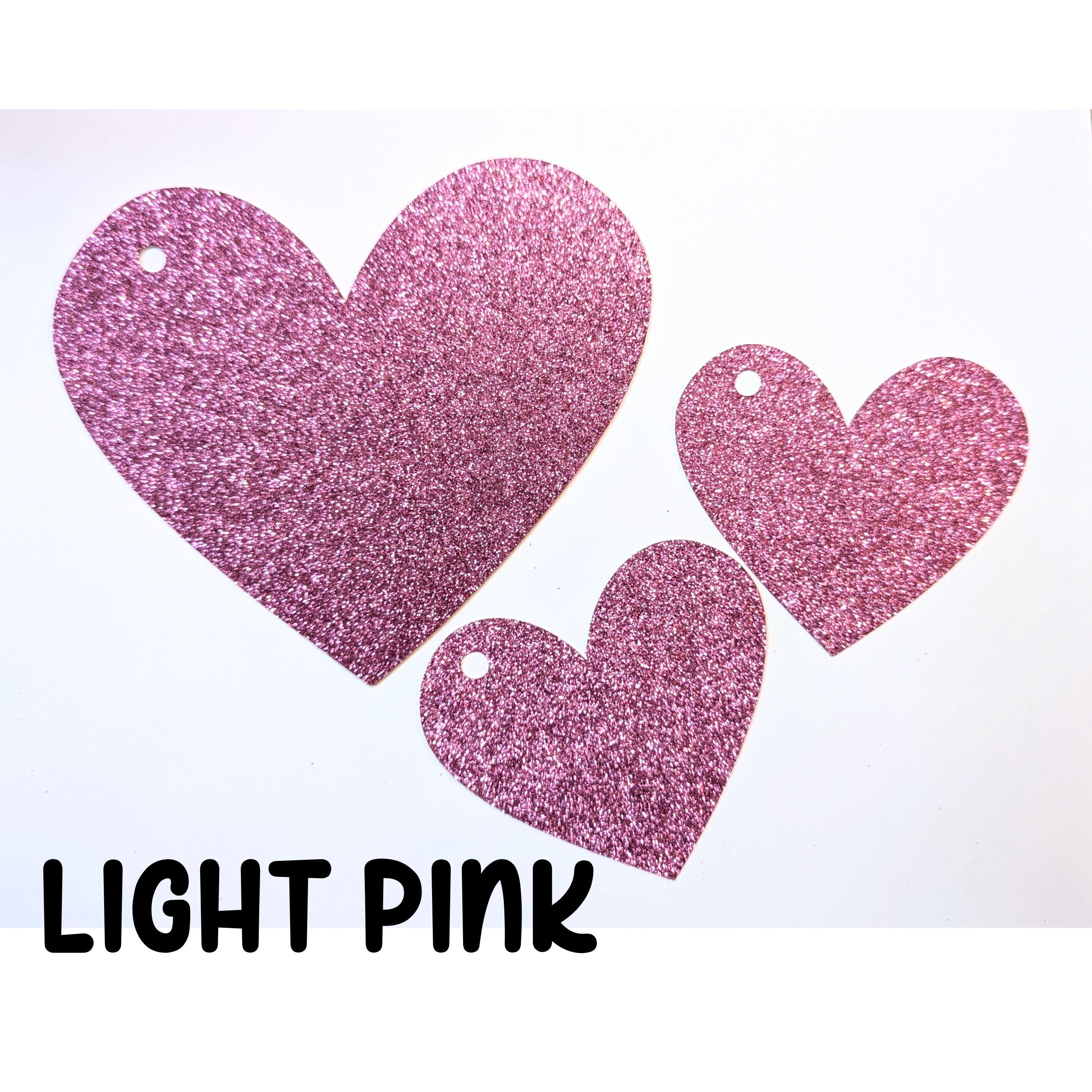 Pink Glitter Heart Gift Tags, Valentine's Day Party Favors - Etsy