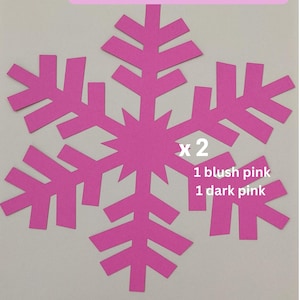 Pink Paper Snowflake Decorations: Pastel Winter Wonderland Set - Etsy