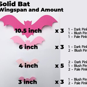 Pink Glitter Bats for Wall, Pastel Halloween Wall Decor, Pink and Black ...