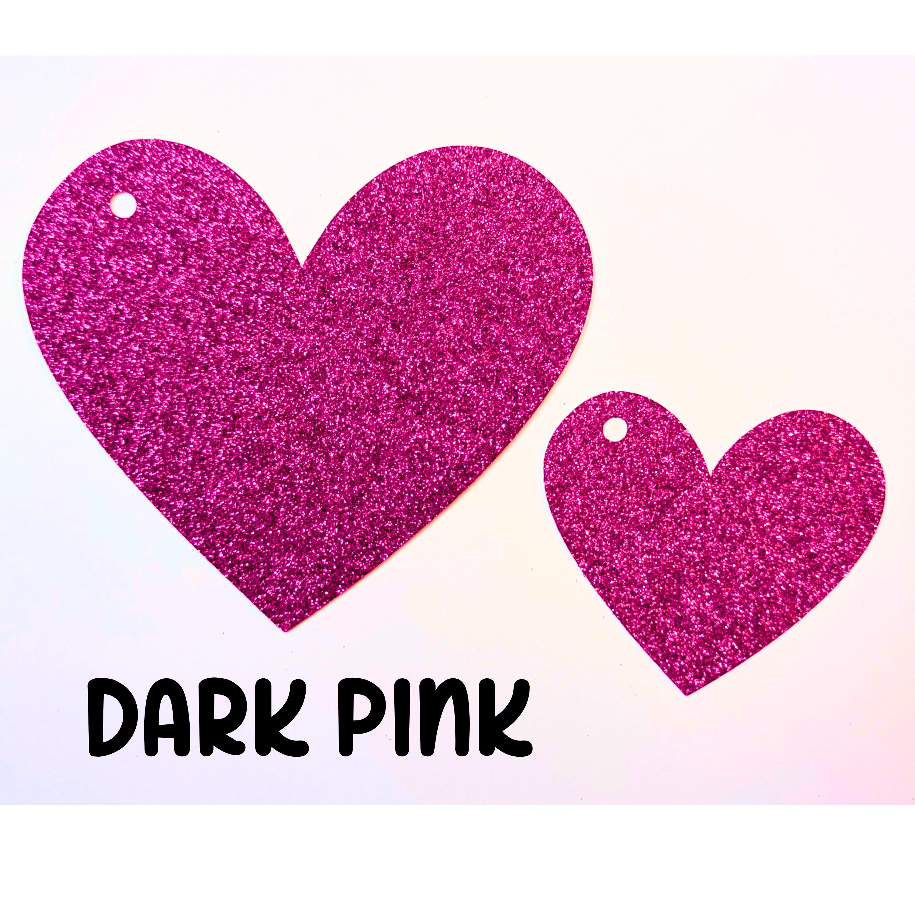 Pink Glitter Heart Gift Tags, Valentine's Day Party Favors - Etsy
