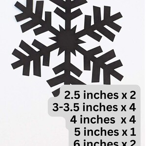 Black Snowflakes for Wall, Snowflake Christmas Party, Monochromatic ...