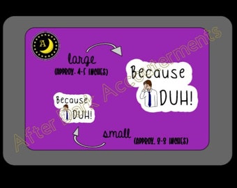 Funny Duh Stickers - Etsy UK