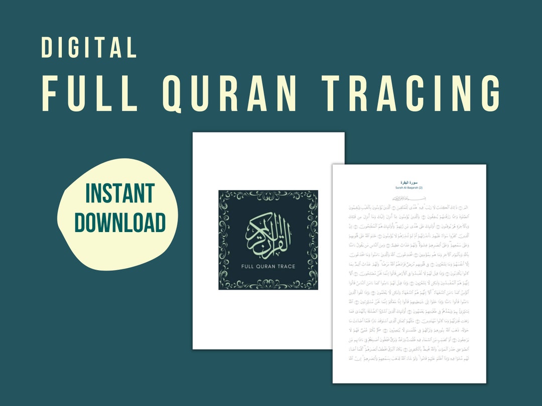 Full Quran Tracing Al-quran Tracing Al Quran Digital Tracing Digital ...