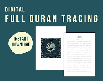 Pdf Quran Tracing - Etsy
