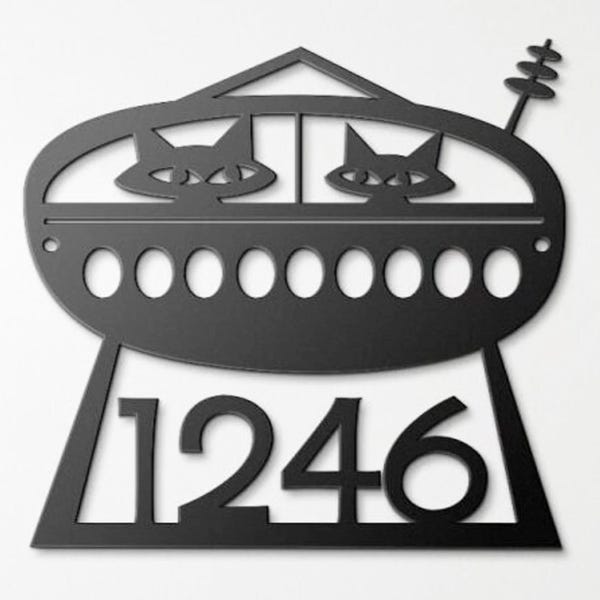 Atomic House Sign - Etsy