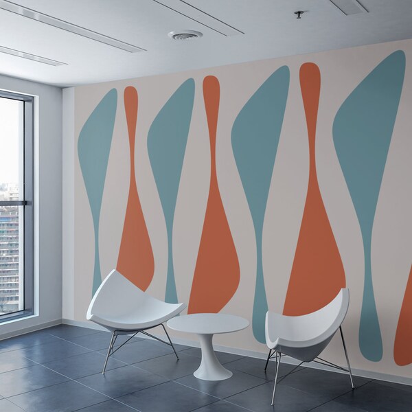 Retro Wall Mural - Etsy