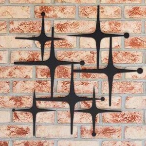 MCM Starburst Metal Wall Art: Atomic Age Indoor/outdoor Decor - Etsy