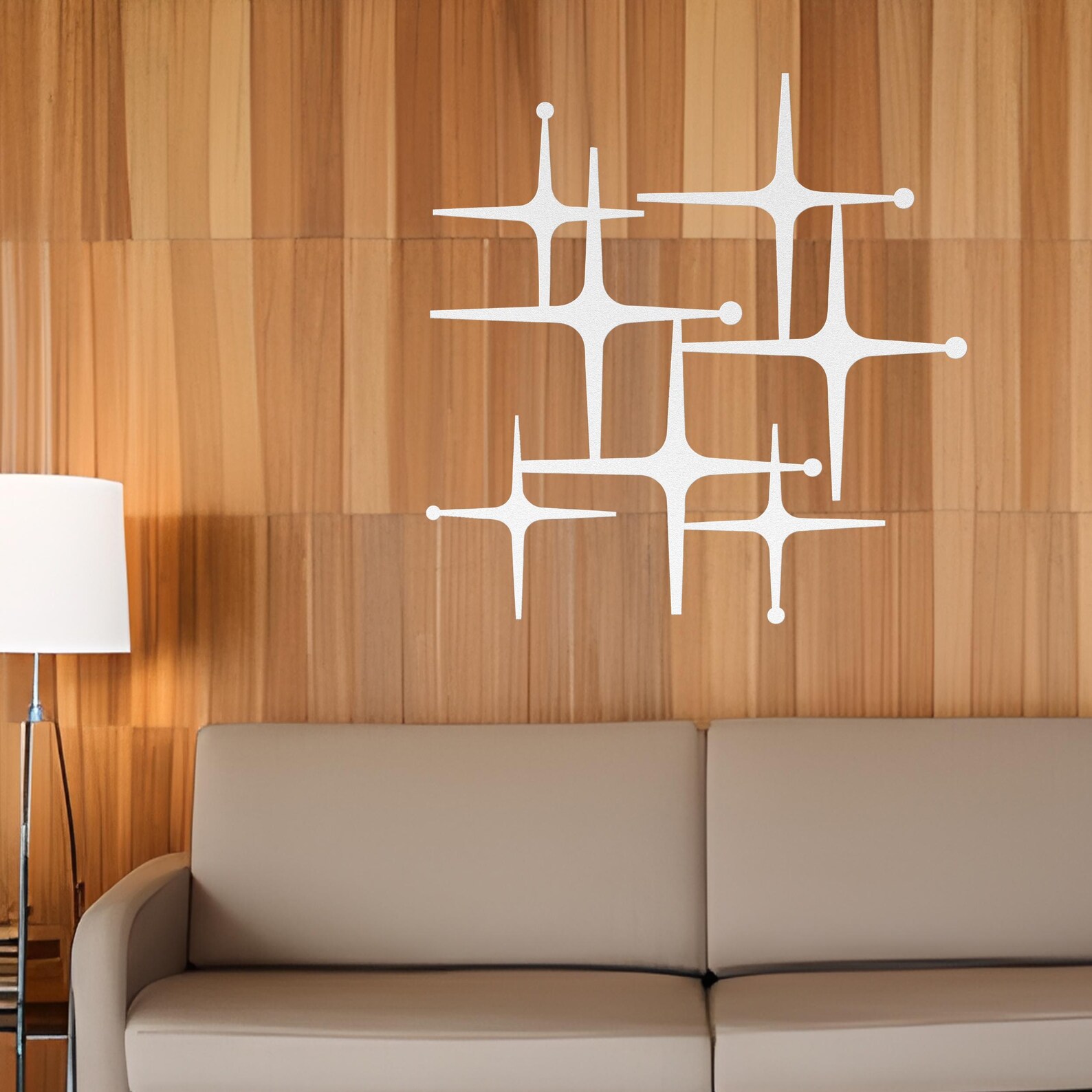 MCM Starburst Metal Wall Art: Atomic Age Indoor/outdoor Decor - Etsy