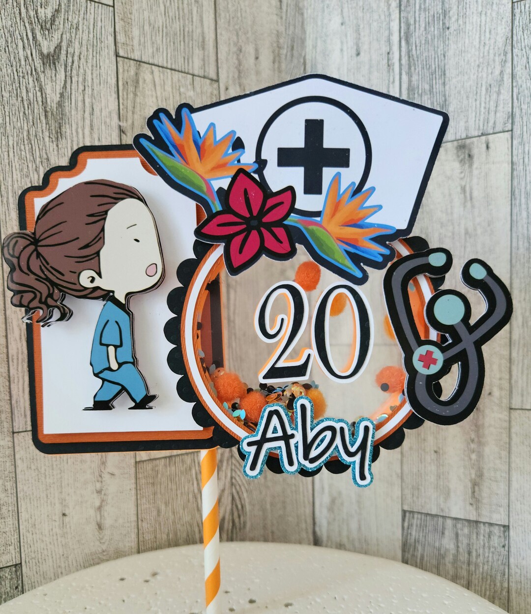 Healthcare Provider Personalized Cake Topper - Etsy