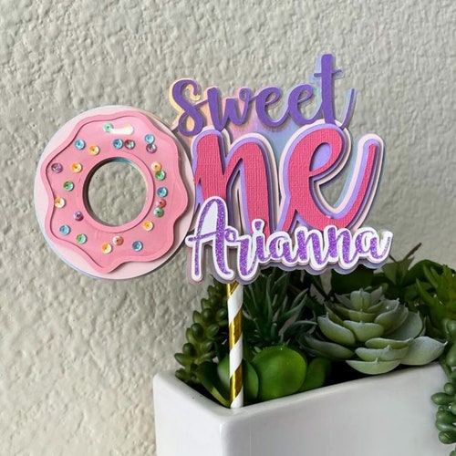 Sweet One Cake Topper Donut Cake Topper Sweet One Party - Etsy