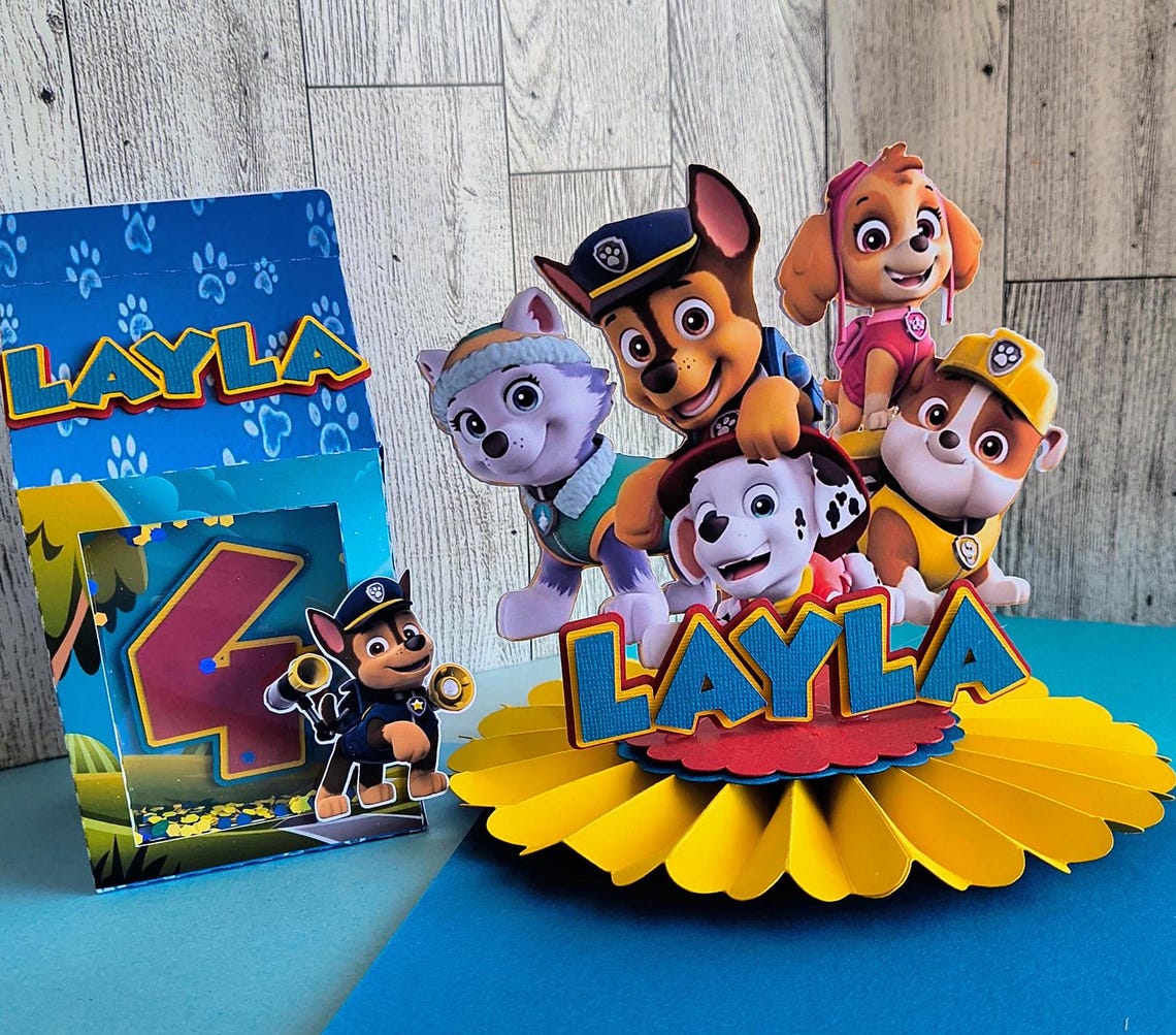 Personalized Character Center Pieces - Choose Your Character - Party ...
