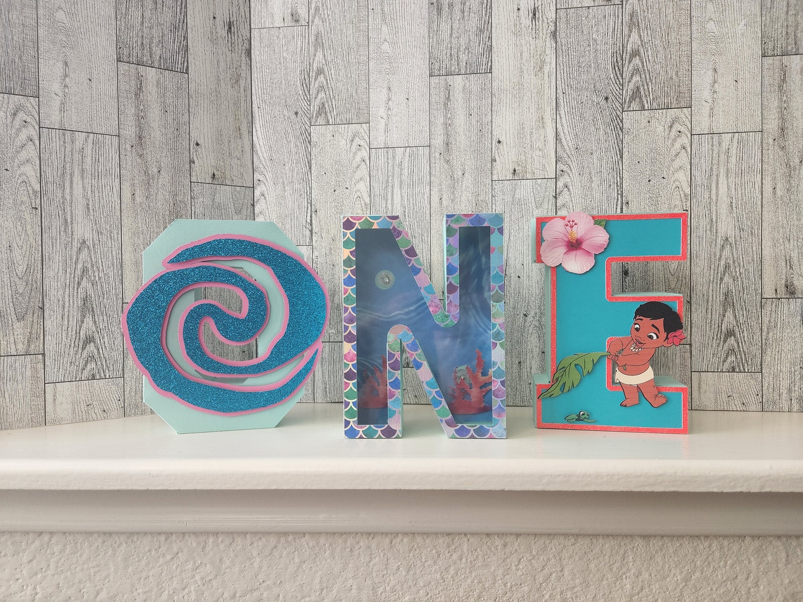 Personalized 3D Moana Inspired Letters Moana Party - Etsy