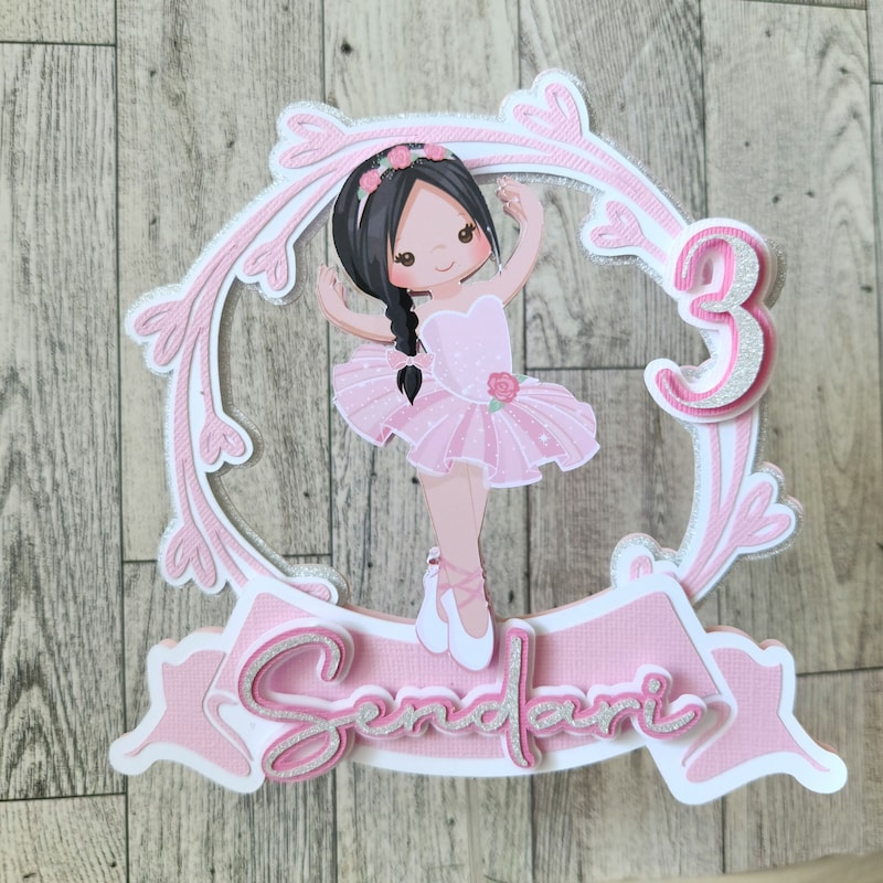 Ballerina Cake Topper - Etsy