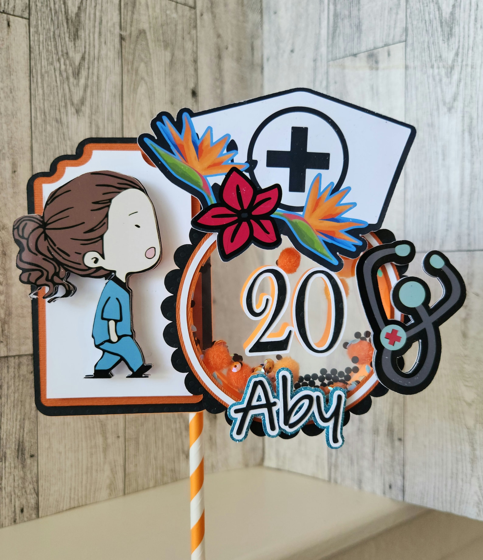 Healthcare Provider Personalized Cake Topper - Etsy