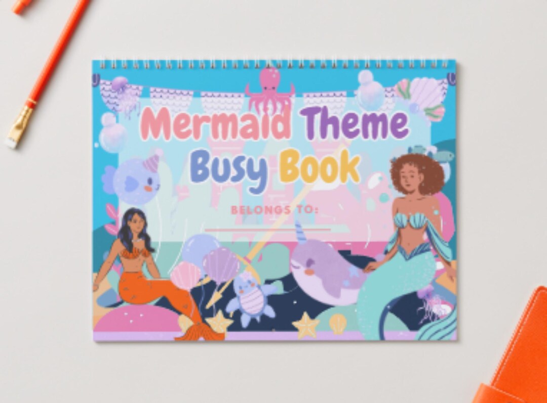 Mermaid Busy Book | Toddler Activity | 100% Digital | Printables - Etsy