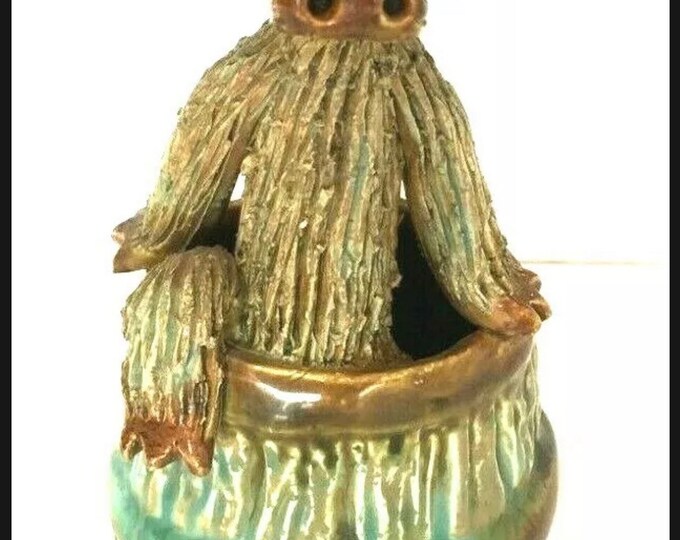 RARE YARE POTTERY Dragon in a Barrel - Etsy