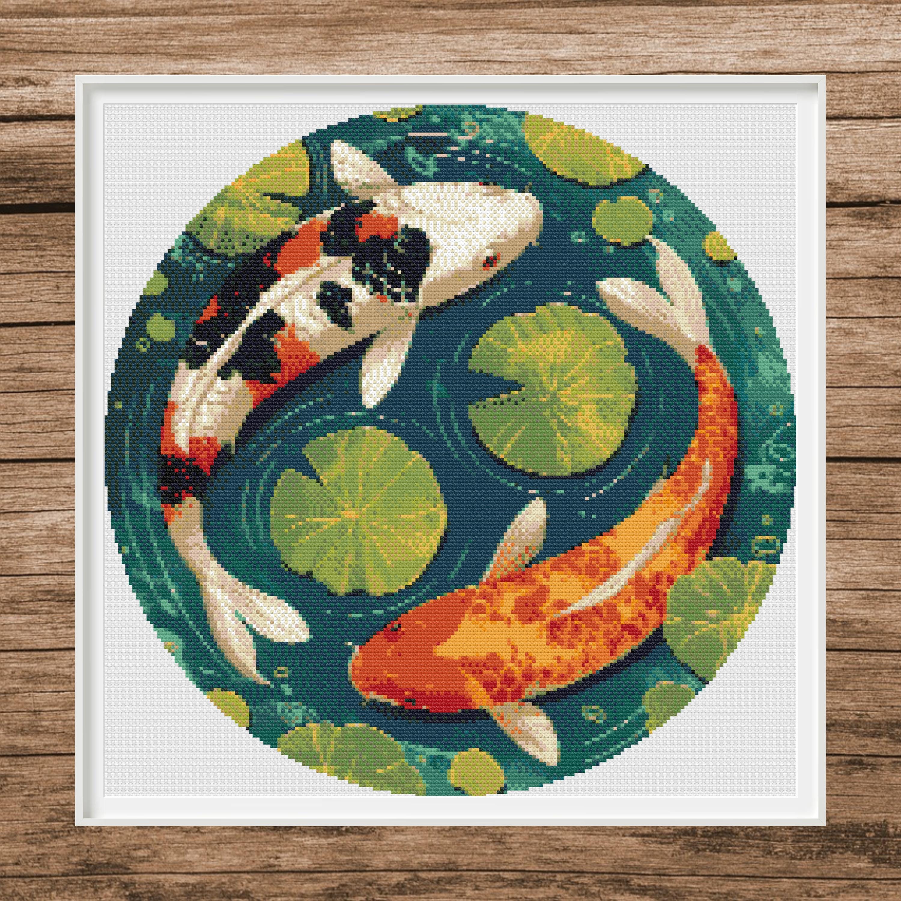 Koi Fish | Counted Cross Stitch Pattern | Animals | Instant Download ...