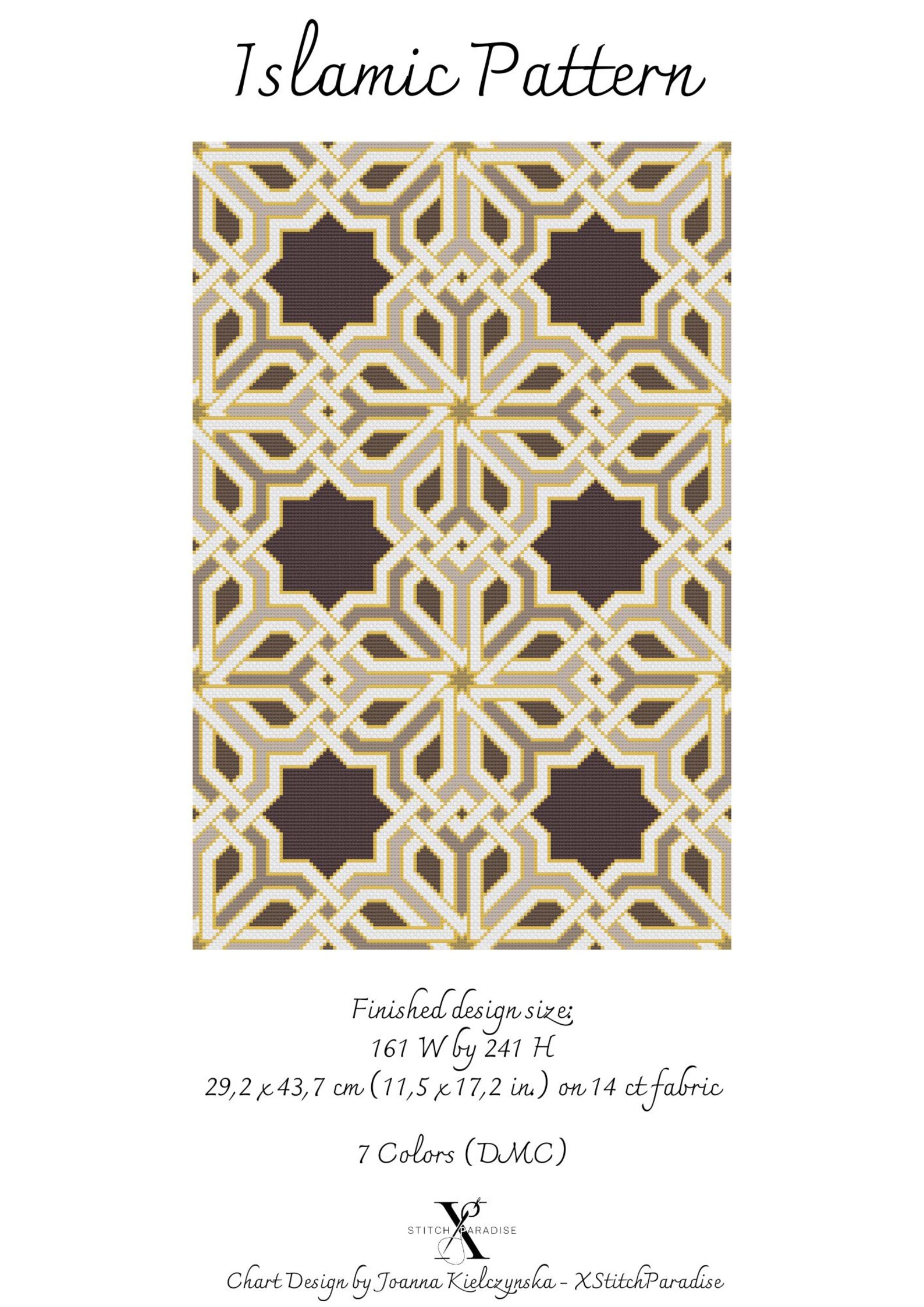 Islamic Pattern | Counted Cross Stitch Pattern | Samplers & Patterns ...