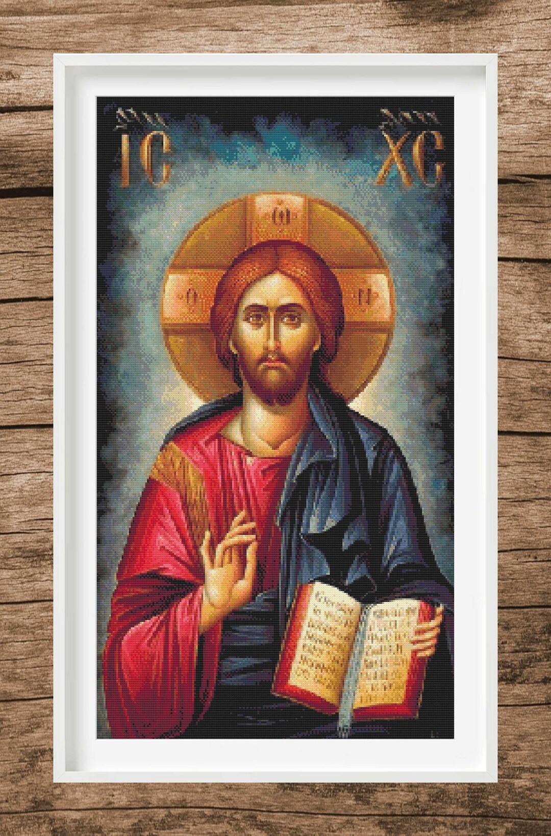 Christ Pantocrator | Counted Cross Stitch Pattern | Christian | Instant ...