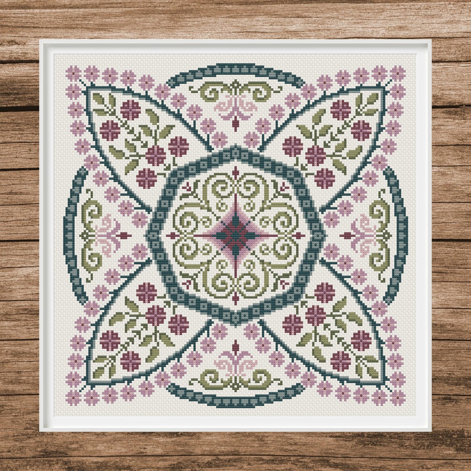 Antique Sampler | Counted Cross Stitch Pattern | Samplers & Patterns ...