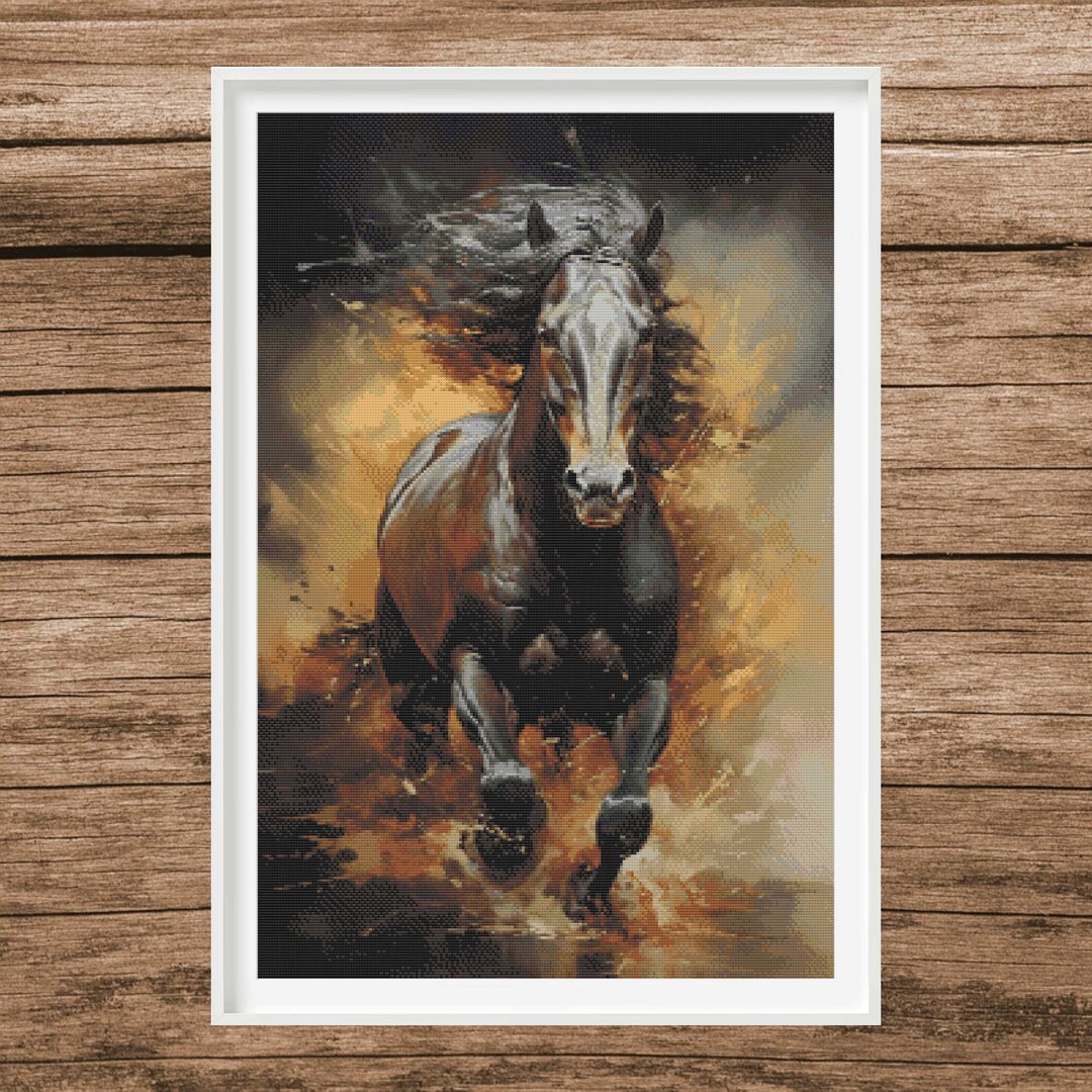 Galloping Horse | Counted Cross Stitch Pattern | Animals | Instant ...