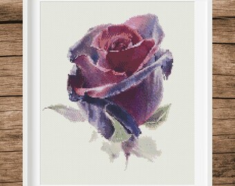 French Bridal Roses Cross Stitch Pattern Pdf Format - Etsy