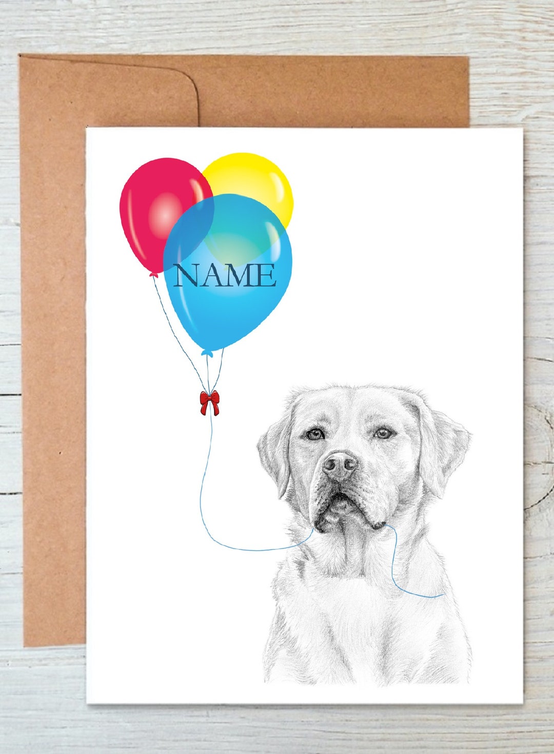 Golden Labrador Retriever (no. 3) Dog Art Birthday | Congratulations ...