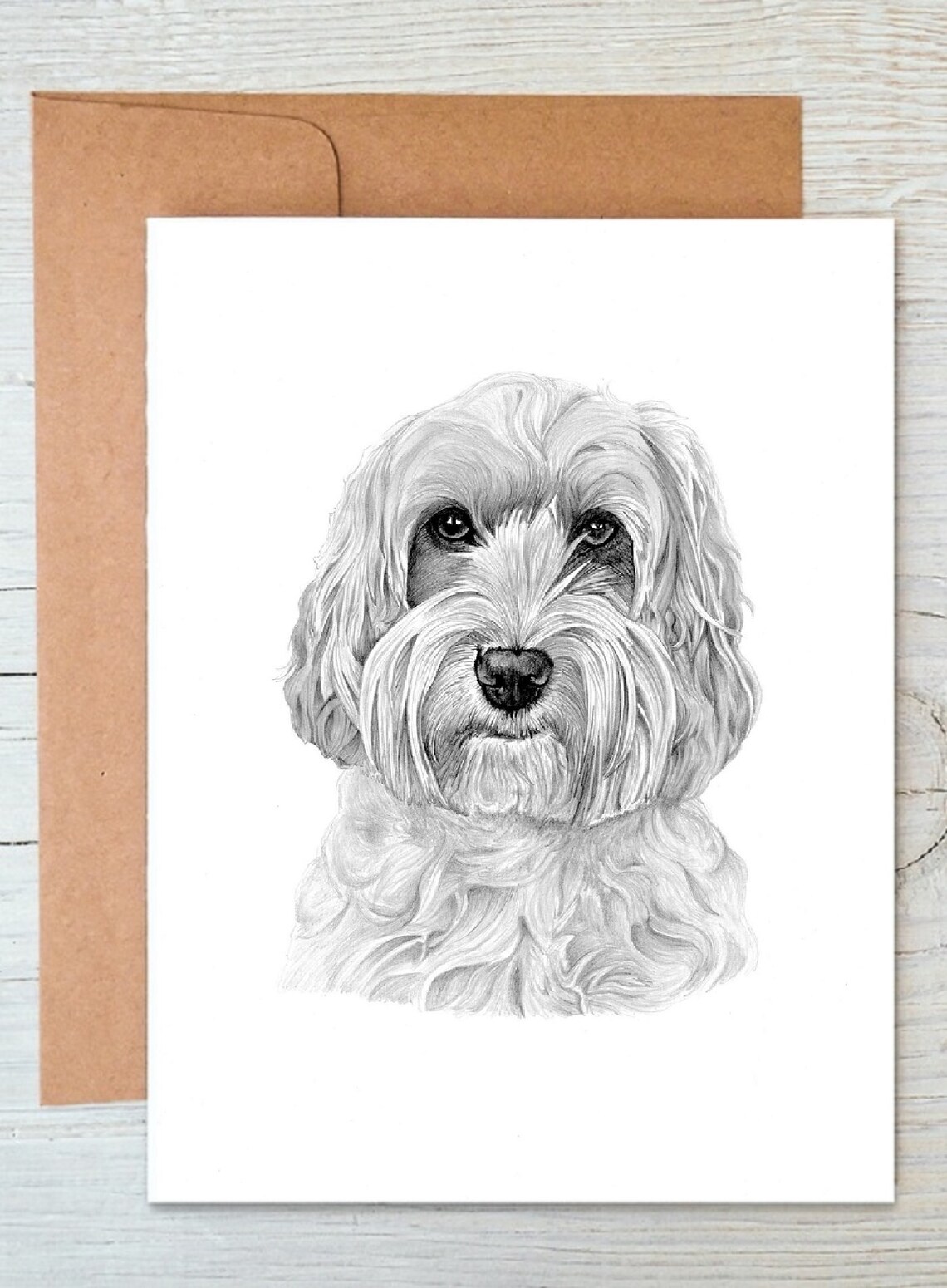 Cockerpoo Cockapoo Cavapoo Dog Art Drawing Prints A4/A3 - Etsy