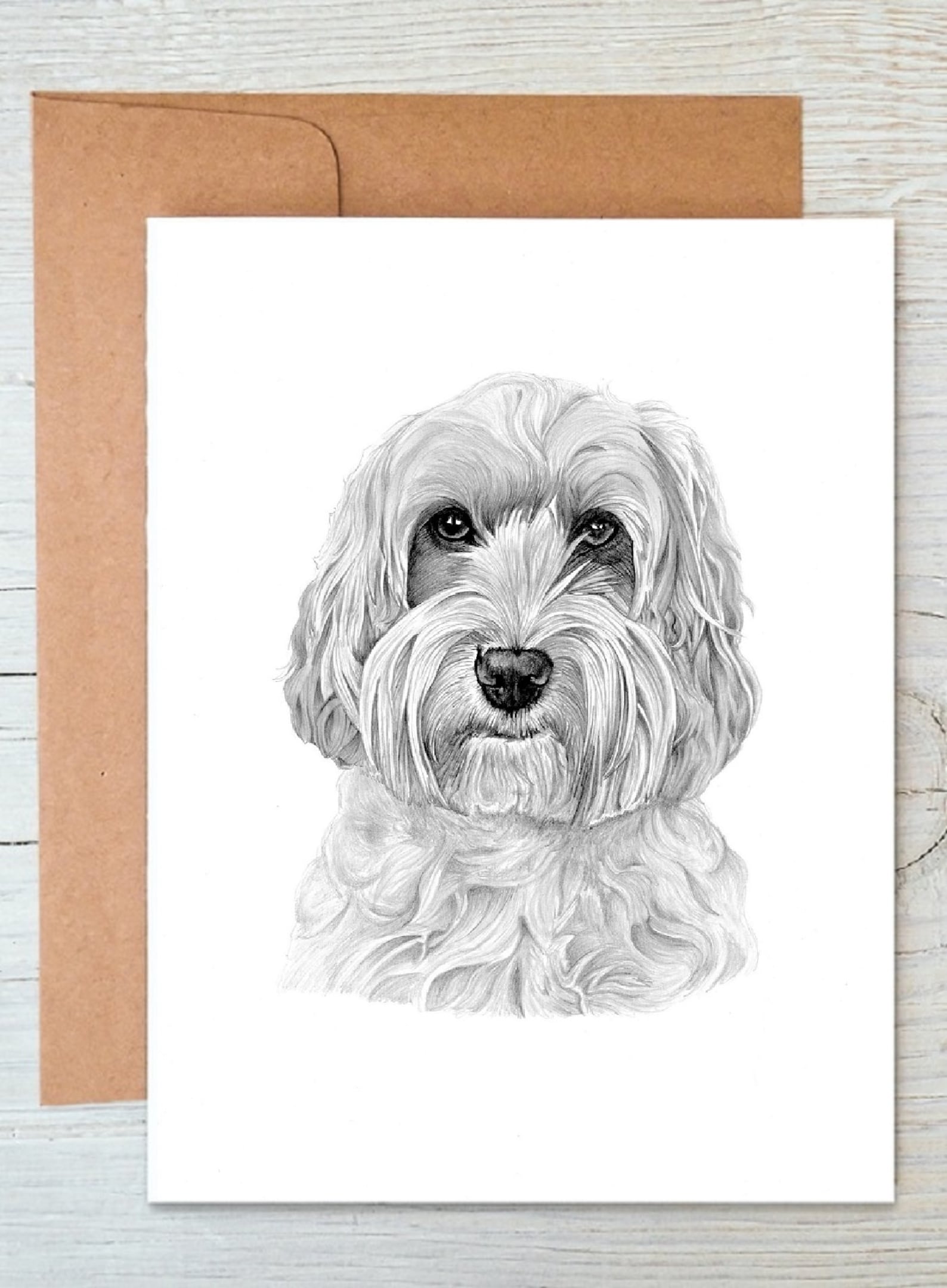 Cockerpoo Cockapoo Cavapoo Dog Art Drawing Prints A4/A3 - Etsy