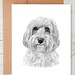 Cockerpoo Cockapoo Cavapoo Dog Art Drawing Prints A4/A3 - Etsy