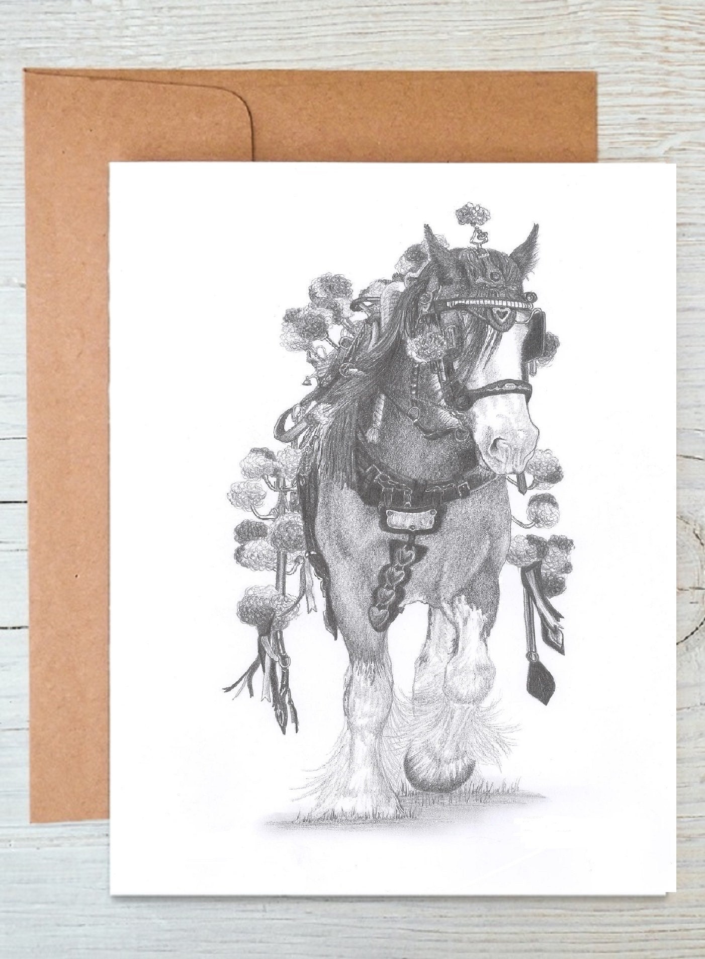 Shire Horse no.2 Art Drawing Prints A4/A3 Size - Etsy UK