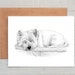 Maltese Dog Art Drawing Prints A4/A3 Size, Greetings/note Card card Can ...