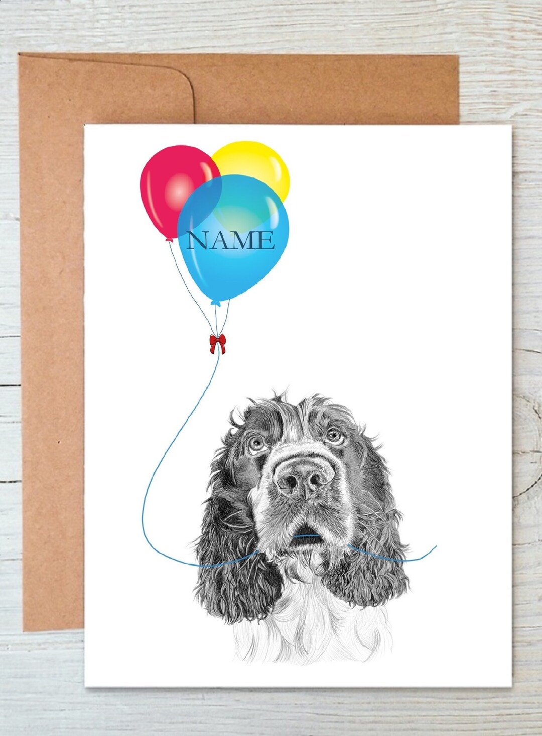 Cocker Spaniel (no. 3) Dog Art Birthday | Congratulations | Well Done ...