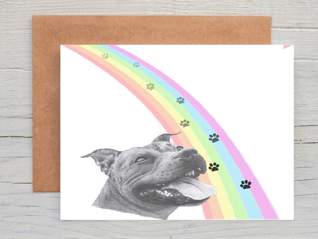 Staffy Staffie Staffordshire Bull Terrier (no 1) Dog Pet Sympathy ...