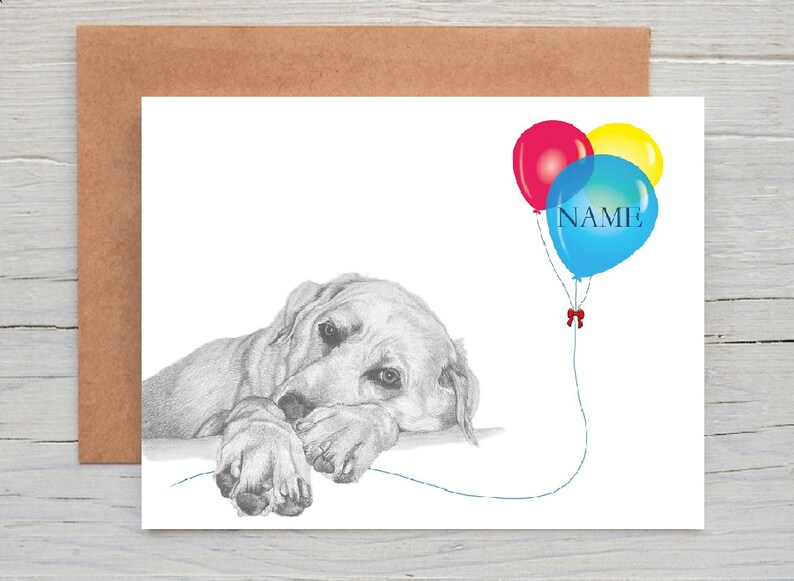 Golden Labrador (no.1) Dog Art Birthday | Congratulations | Well Done ...