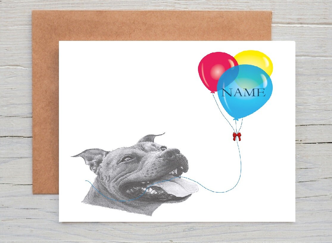 STAFFY Staffordshire Bull Terrier Staffie (no;4) Dog Art Birthday ...
