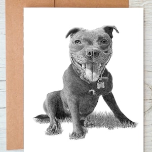 Staffordshire Bull Terrier Staffie, Staffy Dog no.6 Art Drawing Prints ...